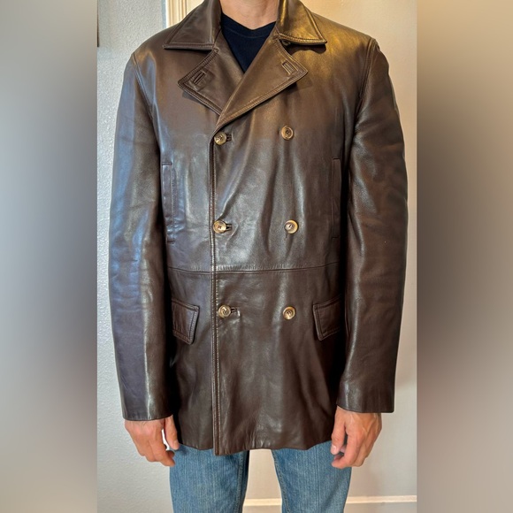 Bally | Jackets & Coats | Bally Mens 34 Leather Jacket Made In Italy ...